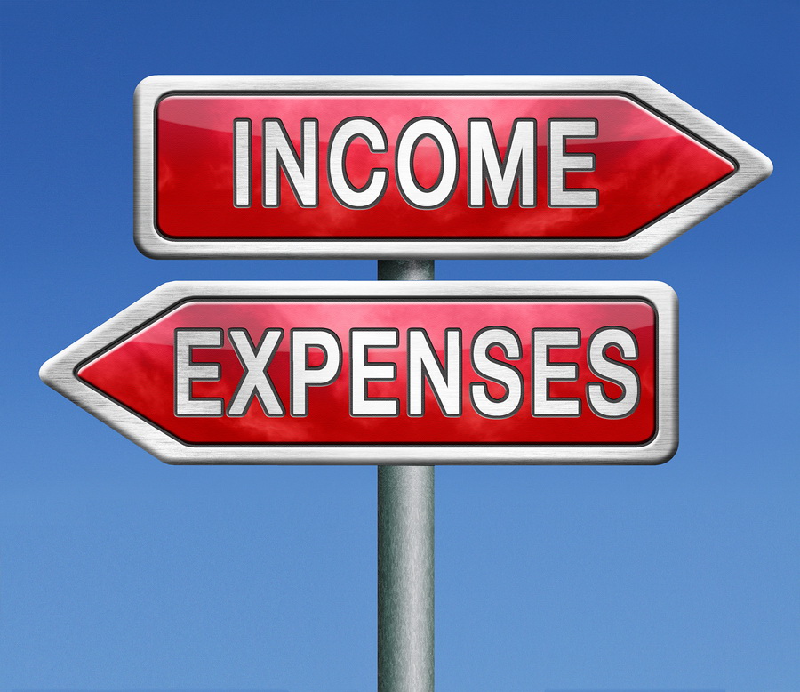 income and expenses financial plan for cash flow or money balanc ...